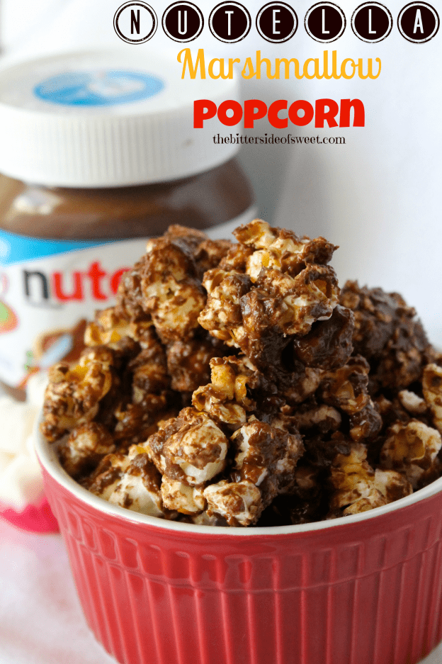 Nutella Marshmallow Popcorn - The Bitter Side of Sweet