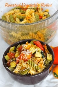 Roasted Vegetable Rotini - The Bitter Side of Sweet