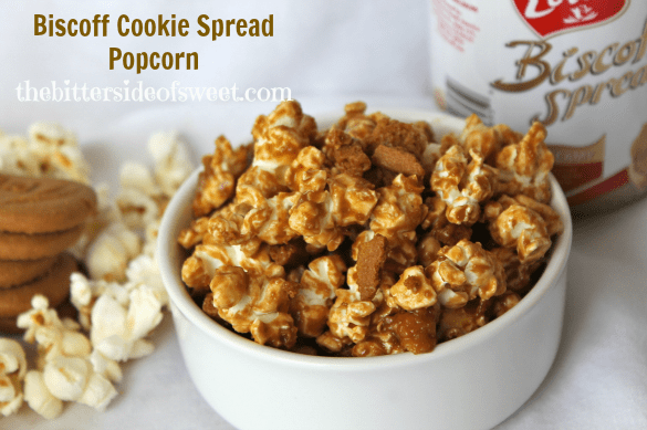 Biscoff Cookie Spread Popcorn - The Bitter Side of Sweet