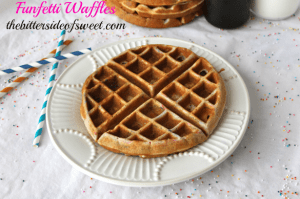 Funfetti Waffles - The Bitter Side of Sweet