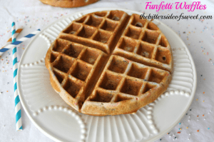 Funfetti Waffles - The Bitter Side of Sweet