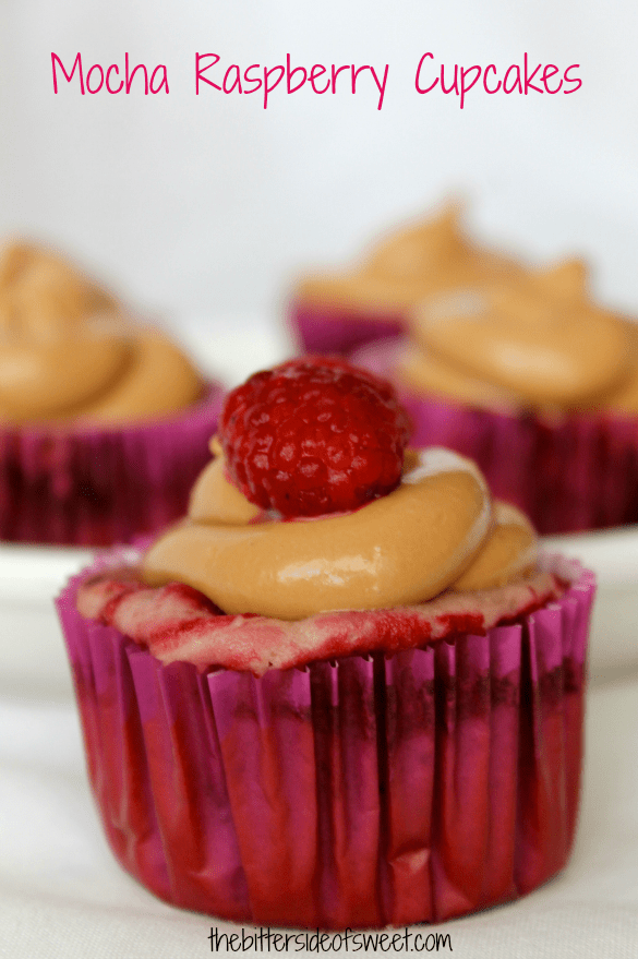 Mocha Raspberry Cupcakes - The Bitter Side of Sweet