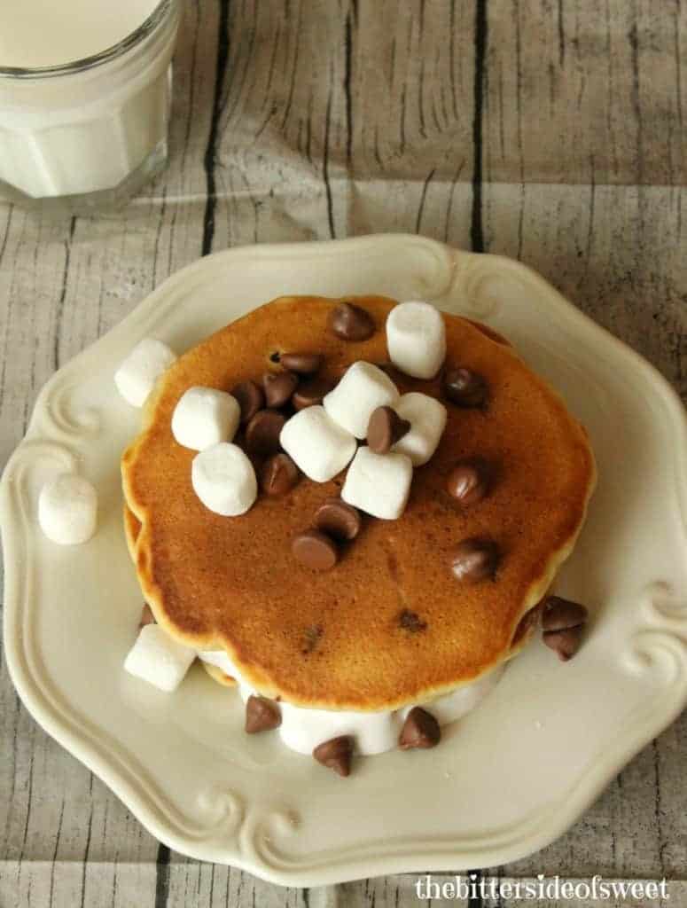 S'mores Pancakes - The Bitter Side of Sweet