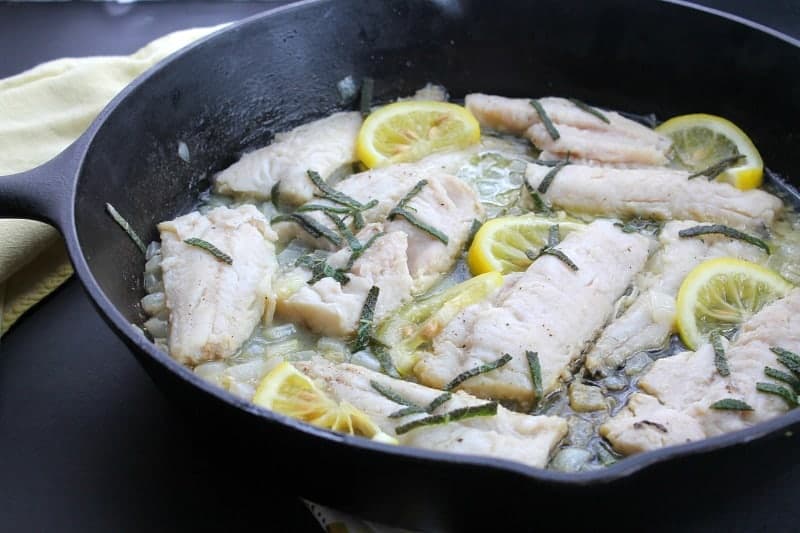 Lemon and Sage Fish - The Bitter Side of Sweet
