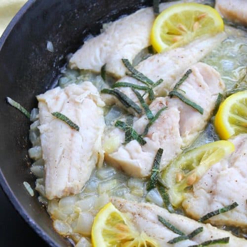 Lemon and Sage Fish - The Bitter Side of Sweet