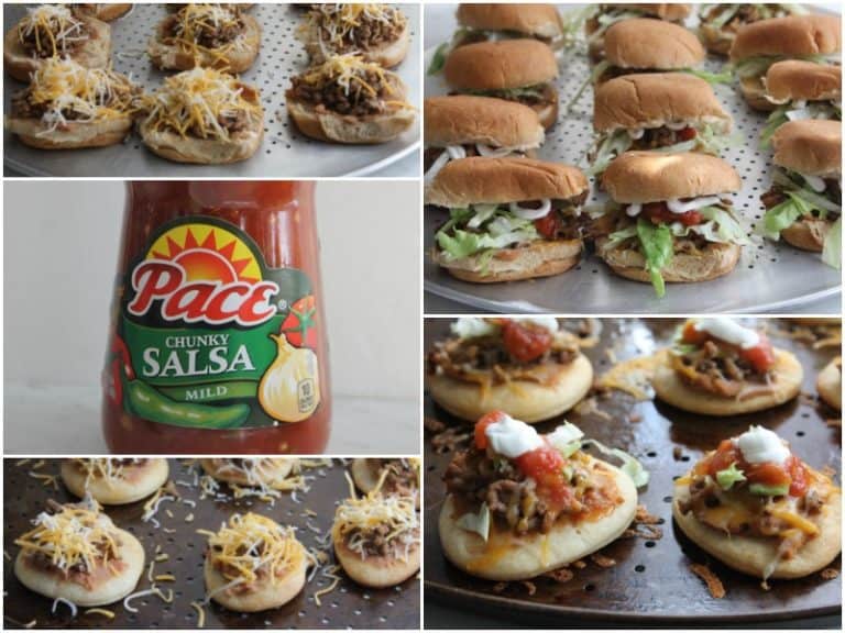 Mini Taco Pizzas and Sliders - The Bitter Side of Sweet