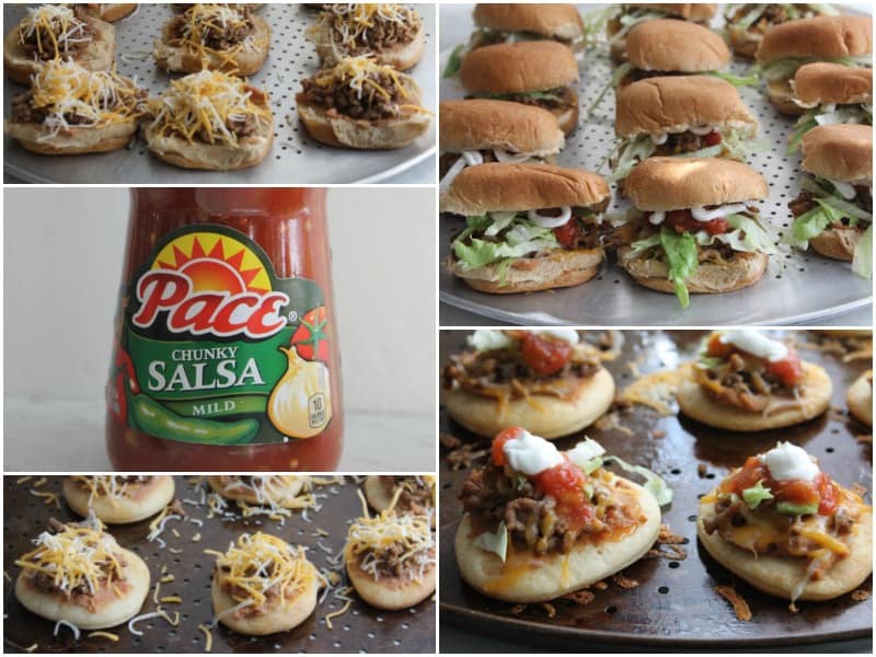 Mini Taco Pizzas and Sliders - The Bitter Side of Sweet