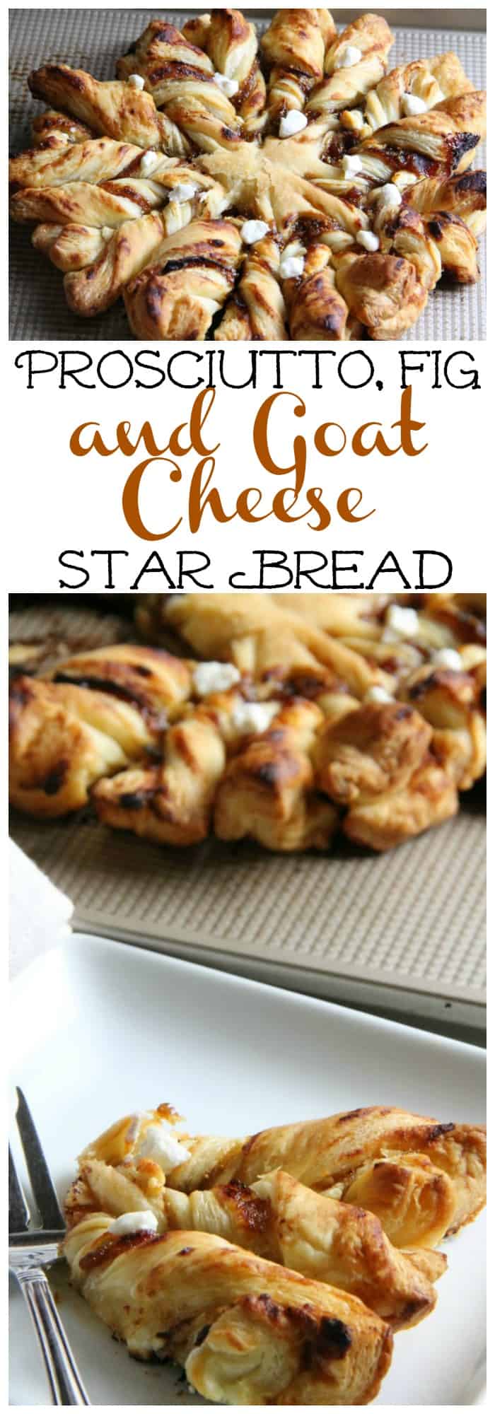 Prosciutto, Fig and Goat Cheese Star Bread Image - The Bitter Side of Sweet