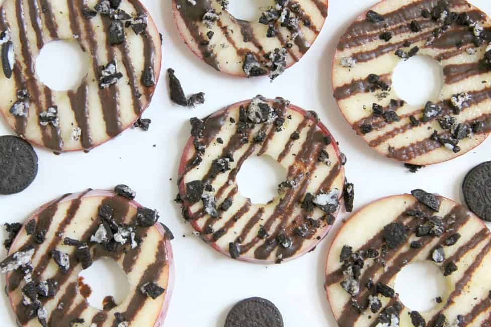 Chocolate Oreo Apple Donuts - The Bitter Side of Sweet