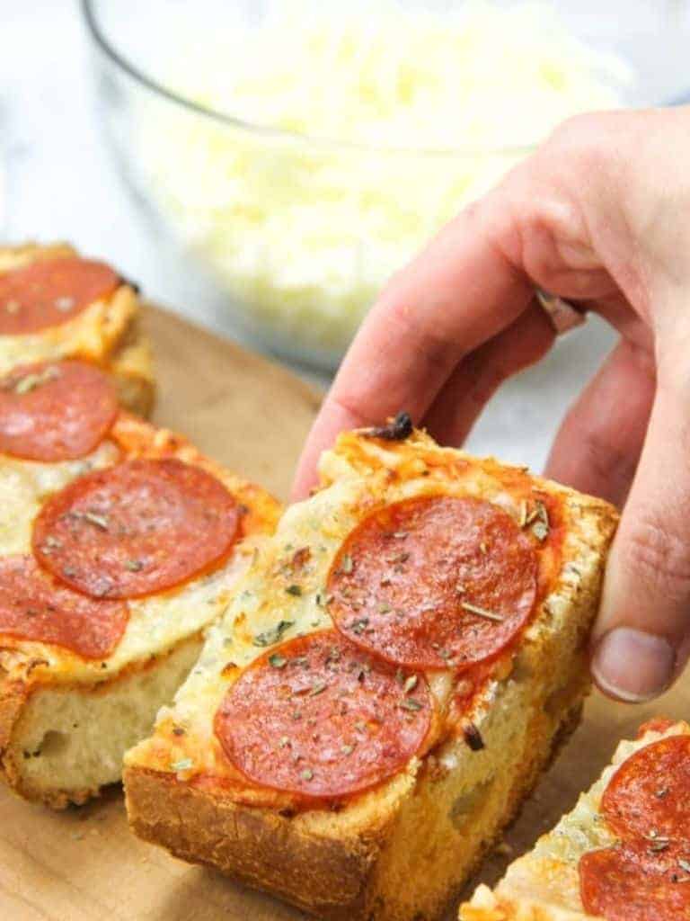 Pepperoni French Bread Pizza - The Bitter Side of Sweet