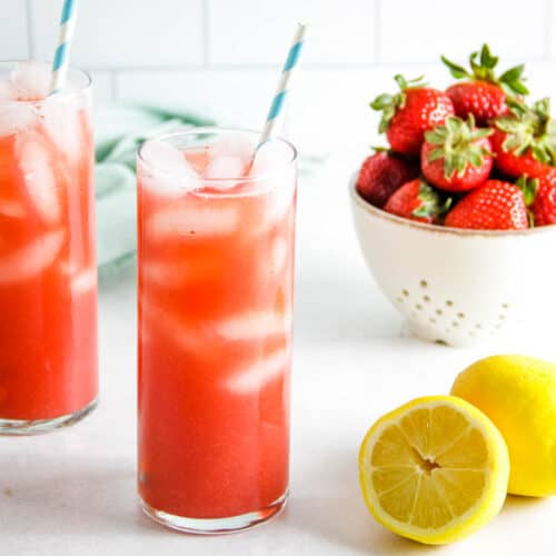 Strawberry Black Tea Lemonade - The Bitter Side of Sweet