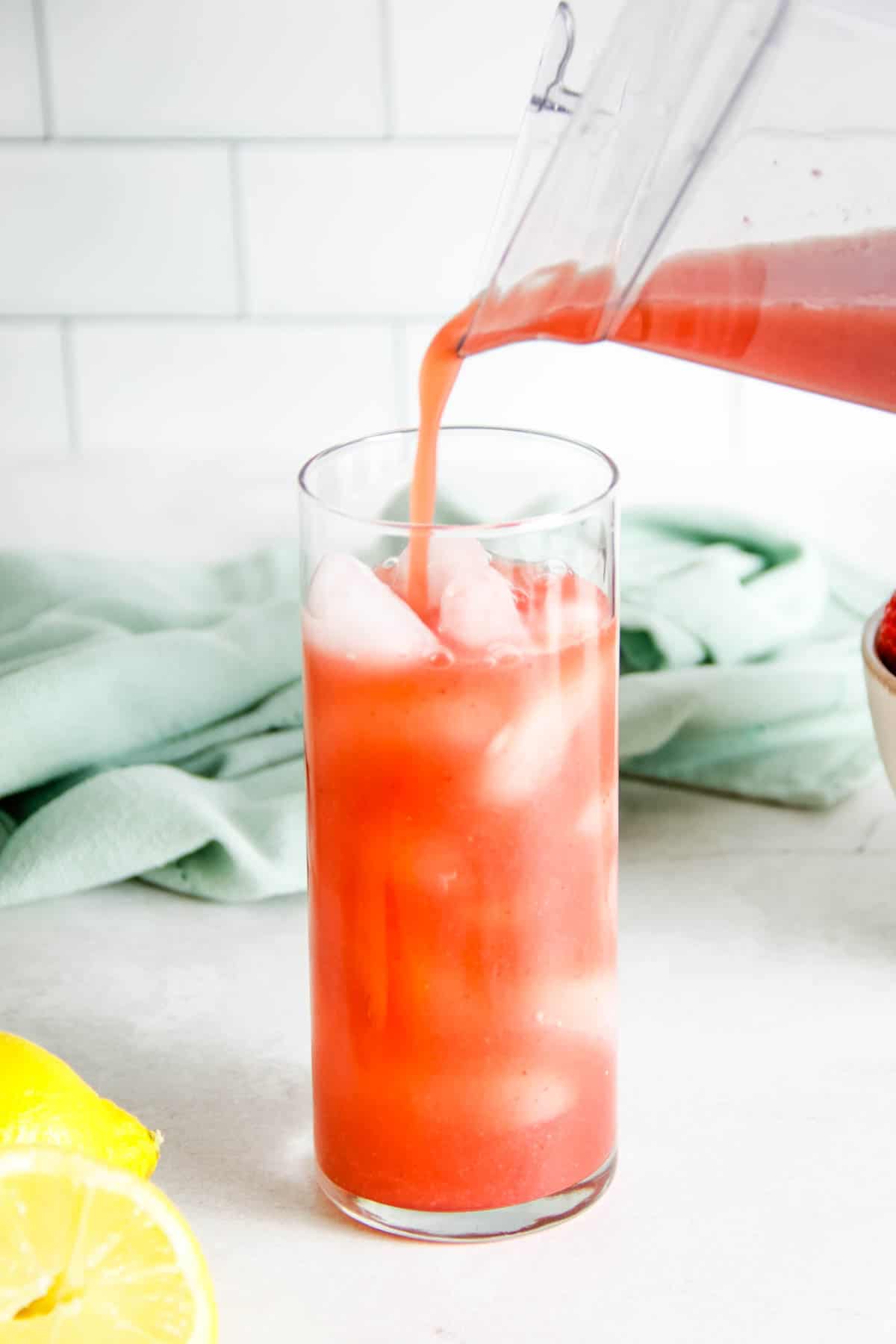 Strawberry Black Tea Lemonade - The Bitter Side of Sweet