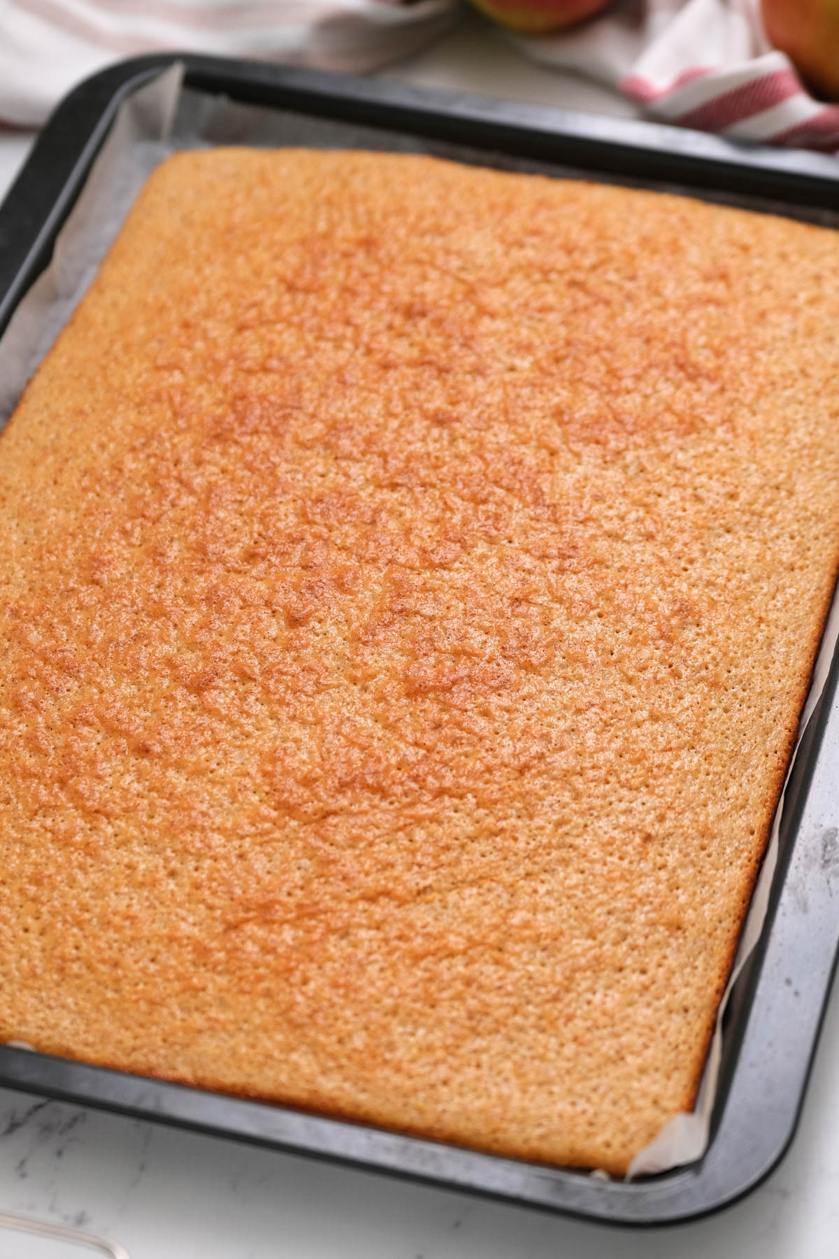 Cinnamon Apple Cake Roll - The Bitter Side of Sweet