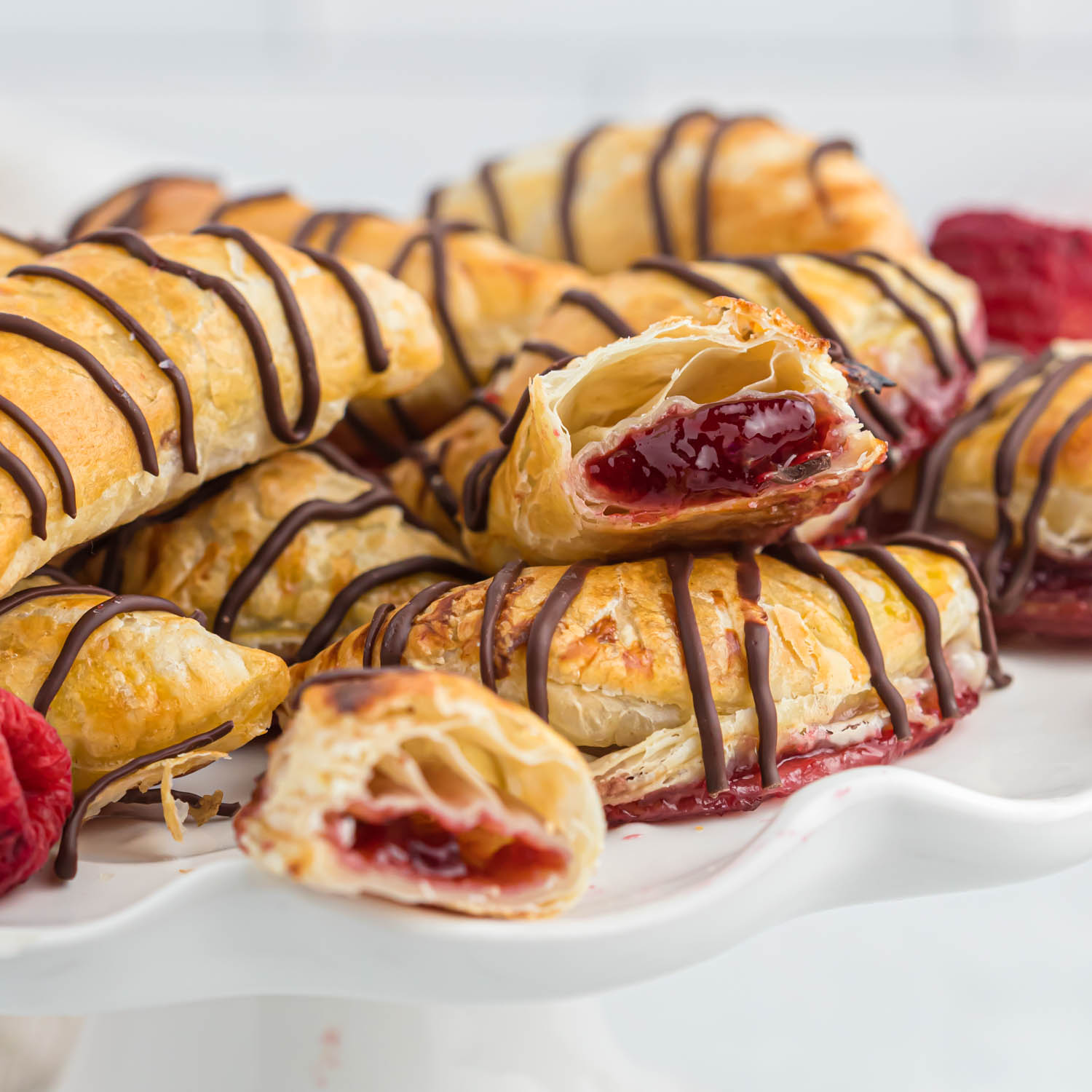 Raspberry Chocolate Hand Pies - The Bitter Side of Sweet