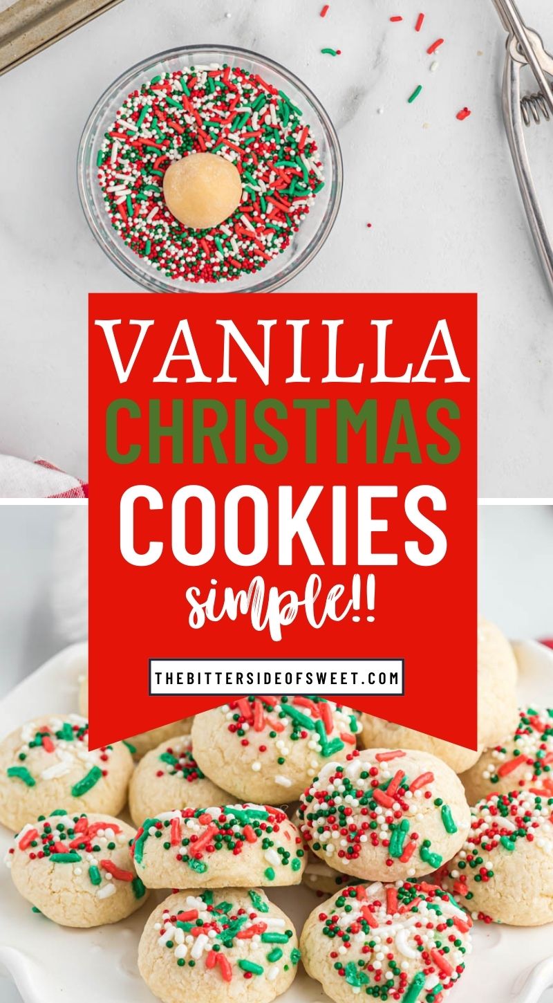 Vanilla Christmas Cookies - The Bitter Side of Sweet