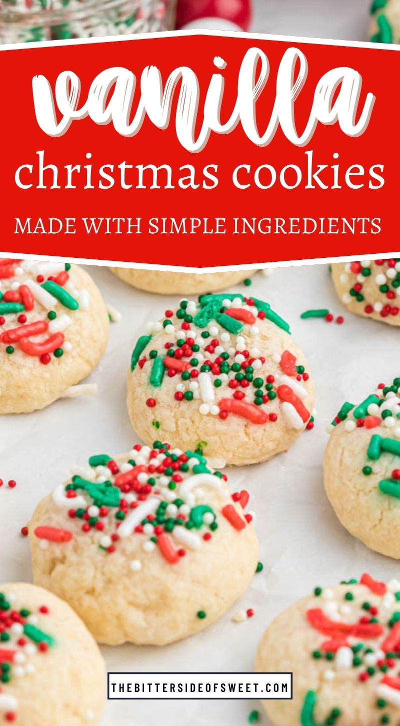 Vanilla Christmas Cookies - The Bitter Side of Sweet